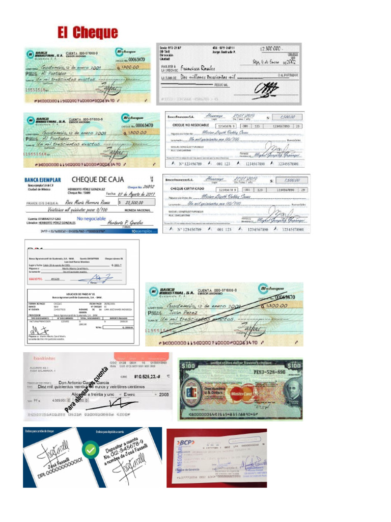 Clases de Cheques | PDF