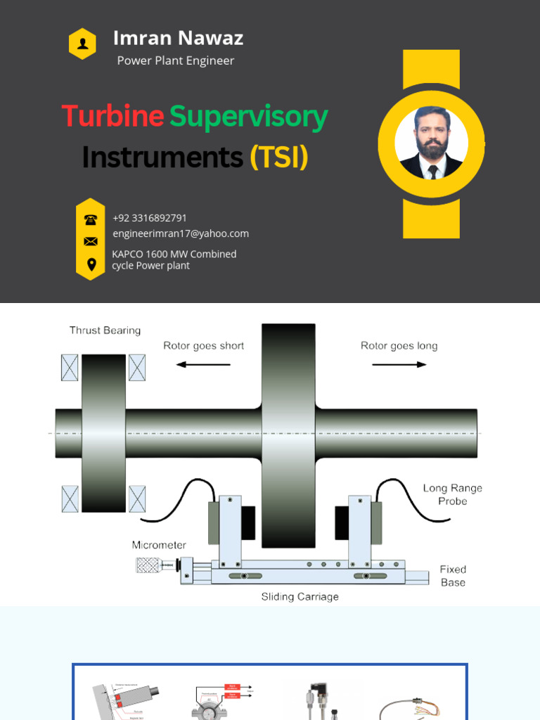 Steam Turbine Supervisory Instruments (TSIs) | PDF | Turbine | Bearing (Mechanical)