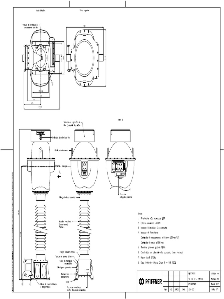 Transformador de Corriente 138 Kv-1 | PDF