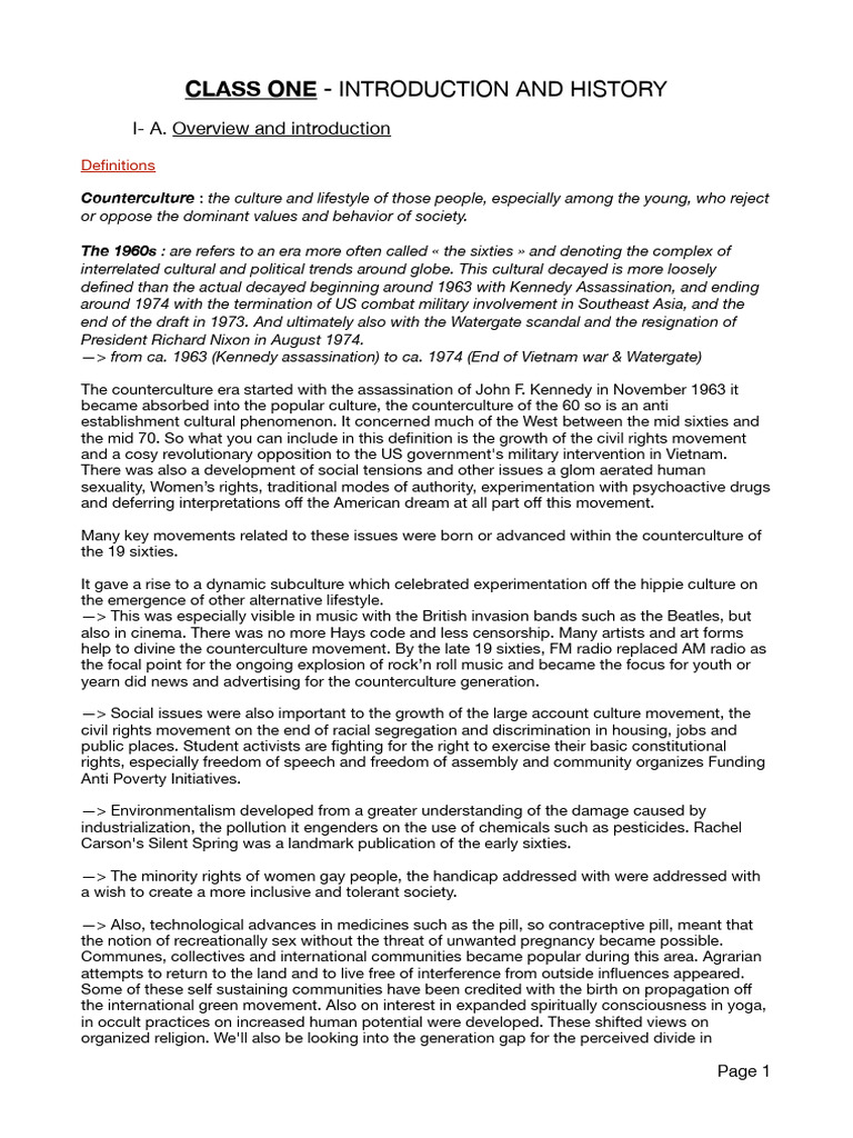 Counterculture Movement of the 1960s | PDF | Alger Hiss | Mc Carthyism