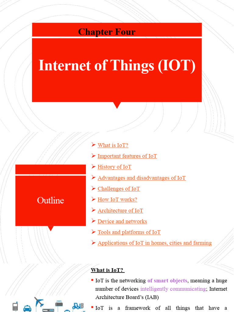 Chapter 4 - IoT | Download Free PDF | Internet Of Things | Computer Network