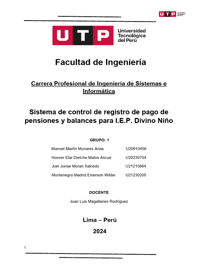 ? S11 - s2 Avance 1 Del Proyecto Final | PDF | Software | Bases de datos