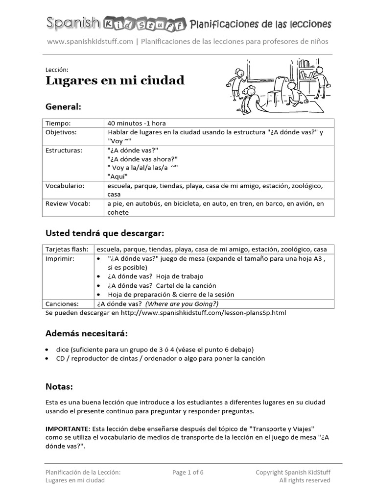 Places in Town | PDF | Artes del Lenguaje y Comunicación | Estudios de ...