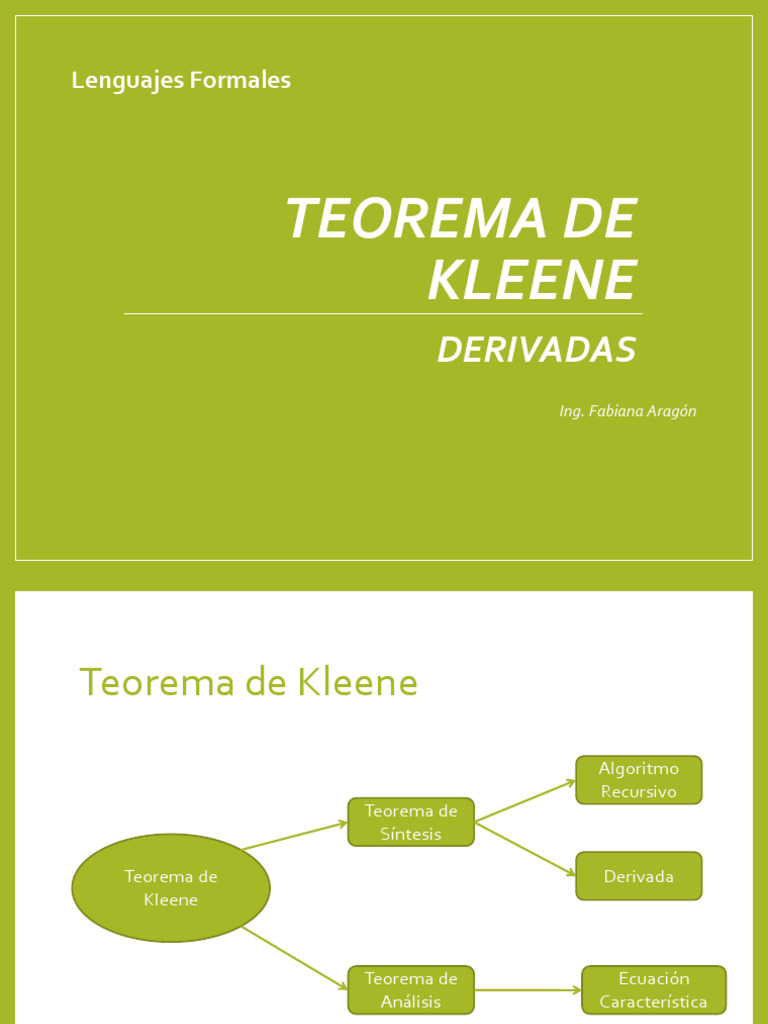 Derivadas en el Teorema de Kleene | PDF | Derivado | Matemáticas Aplicadas