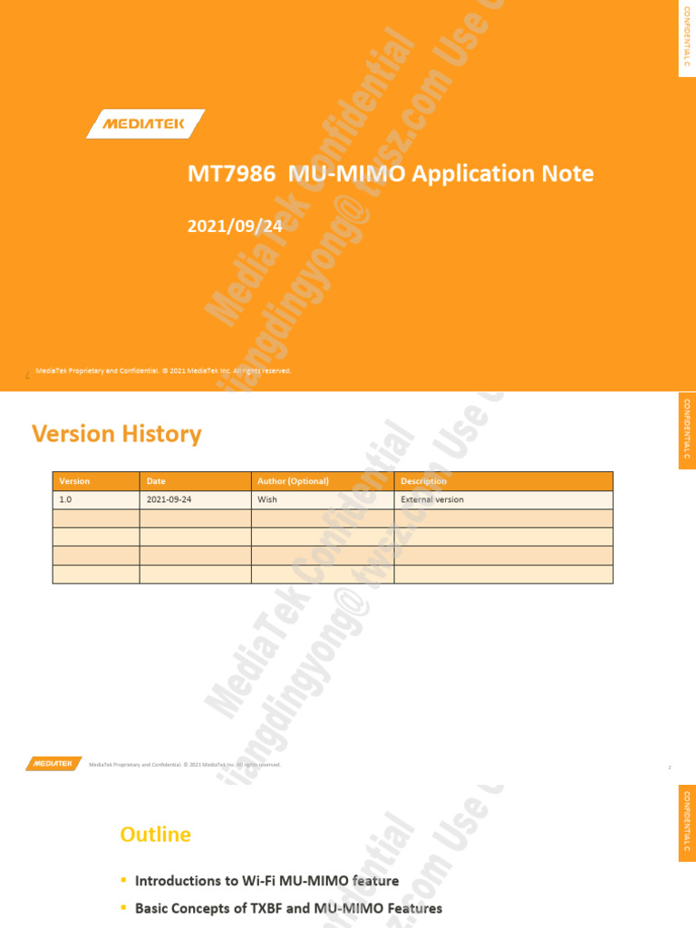 Mt7986 MU-MIMO User Guide | PDF | Transmission Control Protocol | Internet Protocols