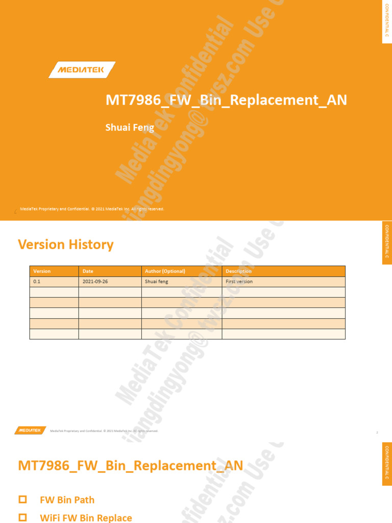 MT7986 FW Bin Replacement An | PDF | Computer Architecture | System ...