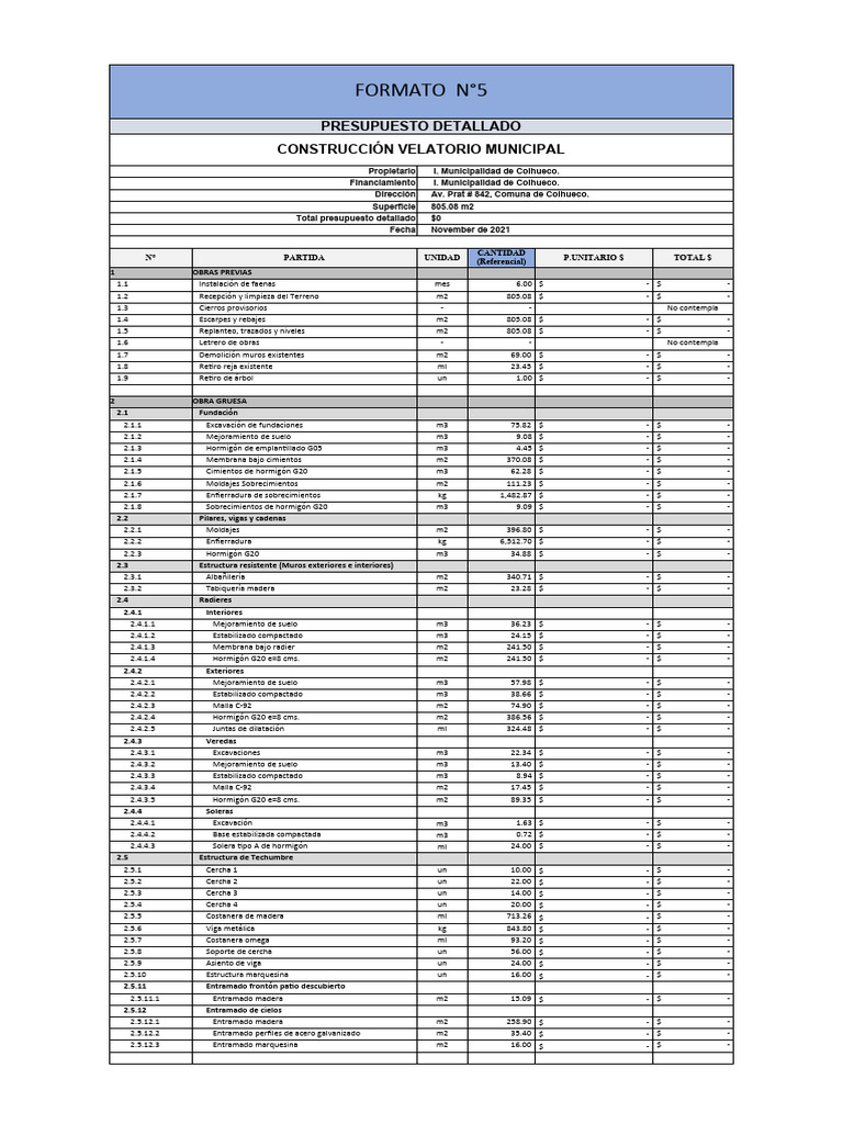 Formato N°5 | PDF | Materiales de construcción | Ingeniería de Edificación