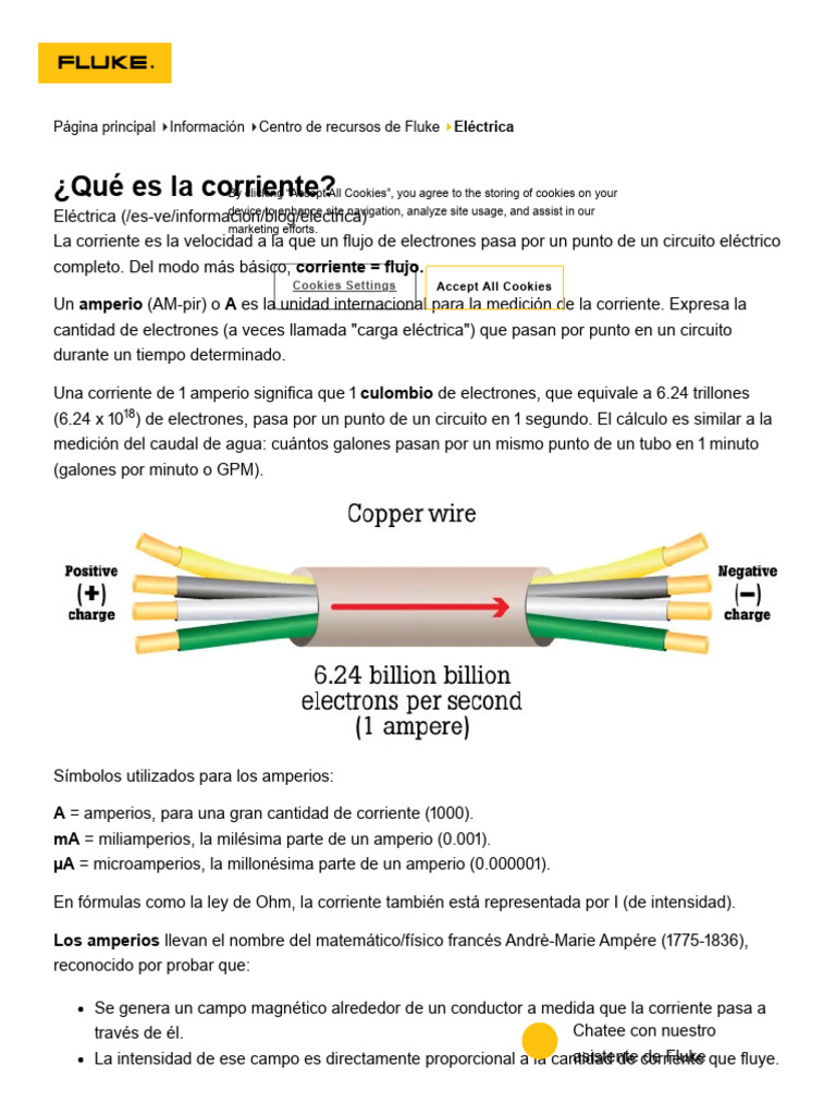 Unidades de Medida Del Amperio y Mas | PDF | Corriente eléctrica ...