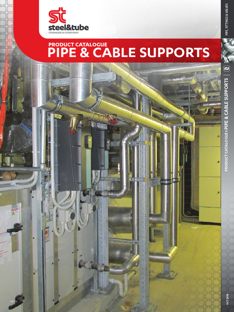 S&T Pipe Cable Supports Catalogue Oct2018-02 | PDF | Pipe (Fluid ...