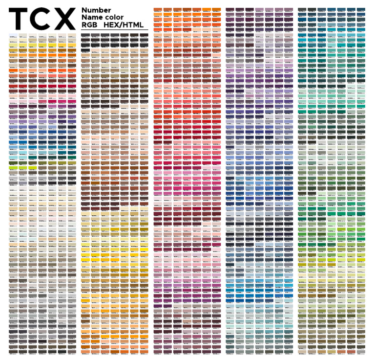 Pantone TCX-Colour Chart | PDF