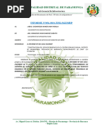 Formato - Informe de Conformidad de Servicios | PDF