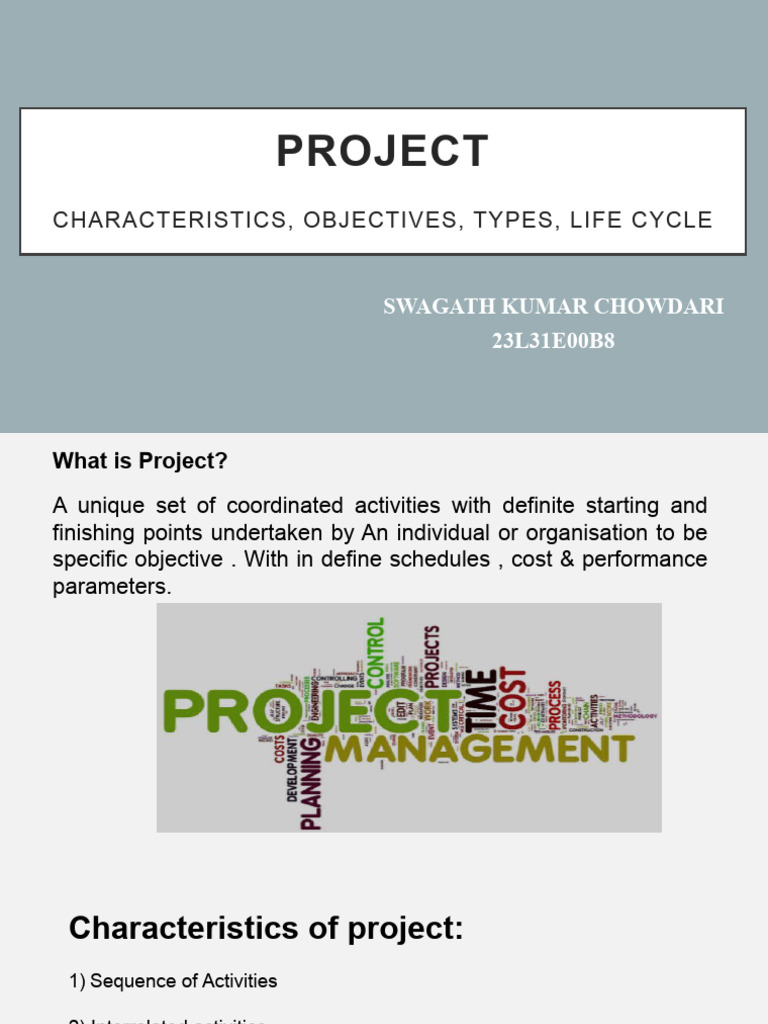 Project Characteristics and Life Cycle Guide | PDF