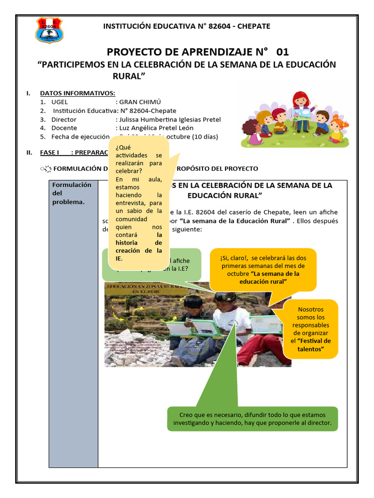 Proyecto de Aprendizaje - Luz | PDF | Comunicación | Aprendizaje