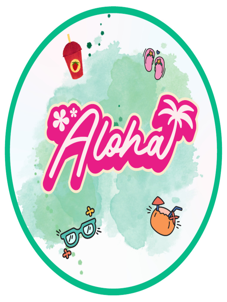 Logo Circular Floral Aloha | PDF