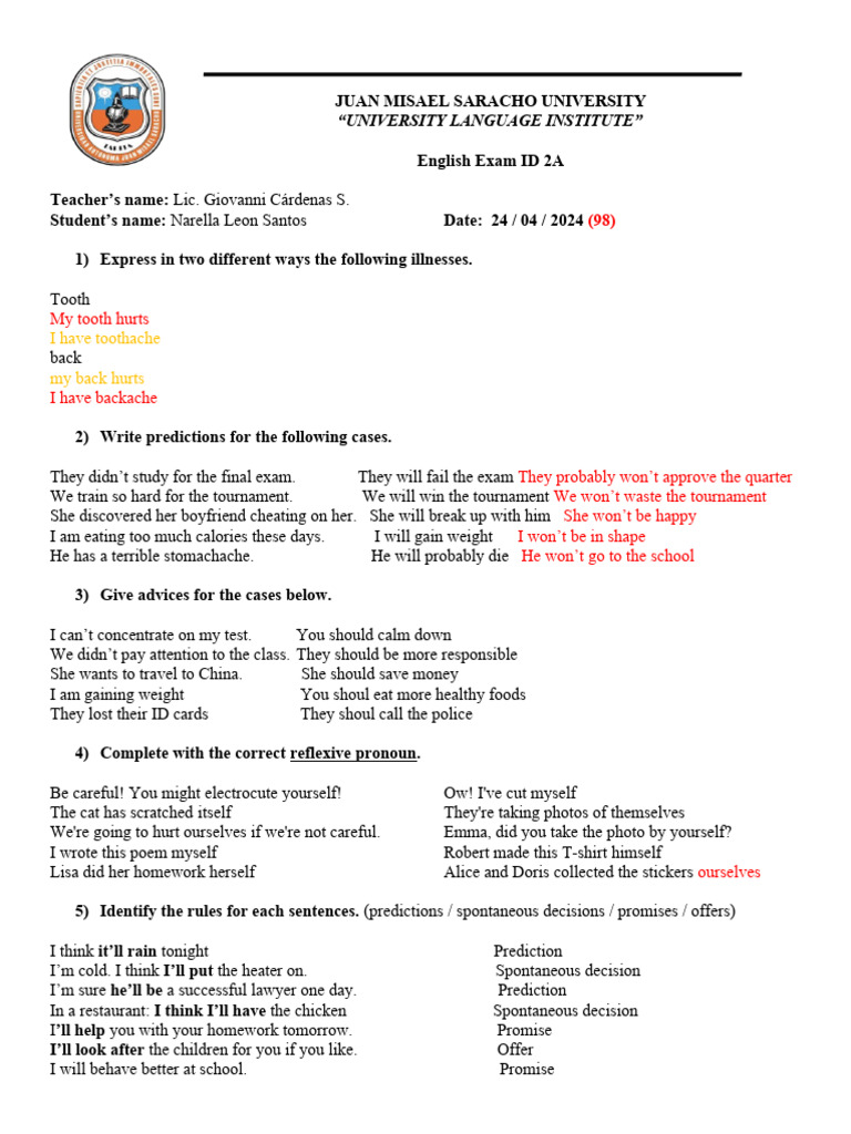 Narella Checked | PDF | Language Arts & Discipline | Self-Improvement