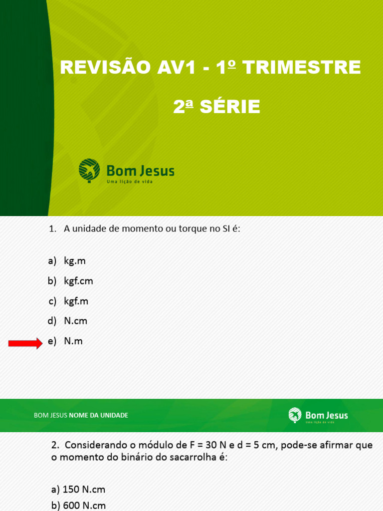 Revis o Av1 1 Trimestre | PDF | Temperatura | Calor