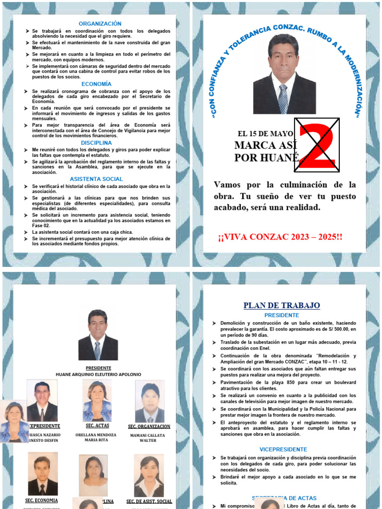 Plan de Trabajo para el Mercado CONZAC | PDF | Trabajo Social