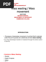 MASS WASTING (Handouts) | PDF | Landslide | Erosion