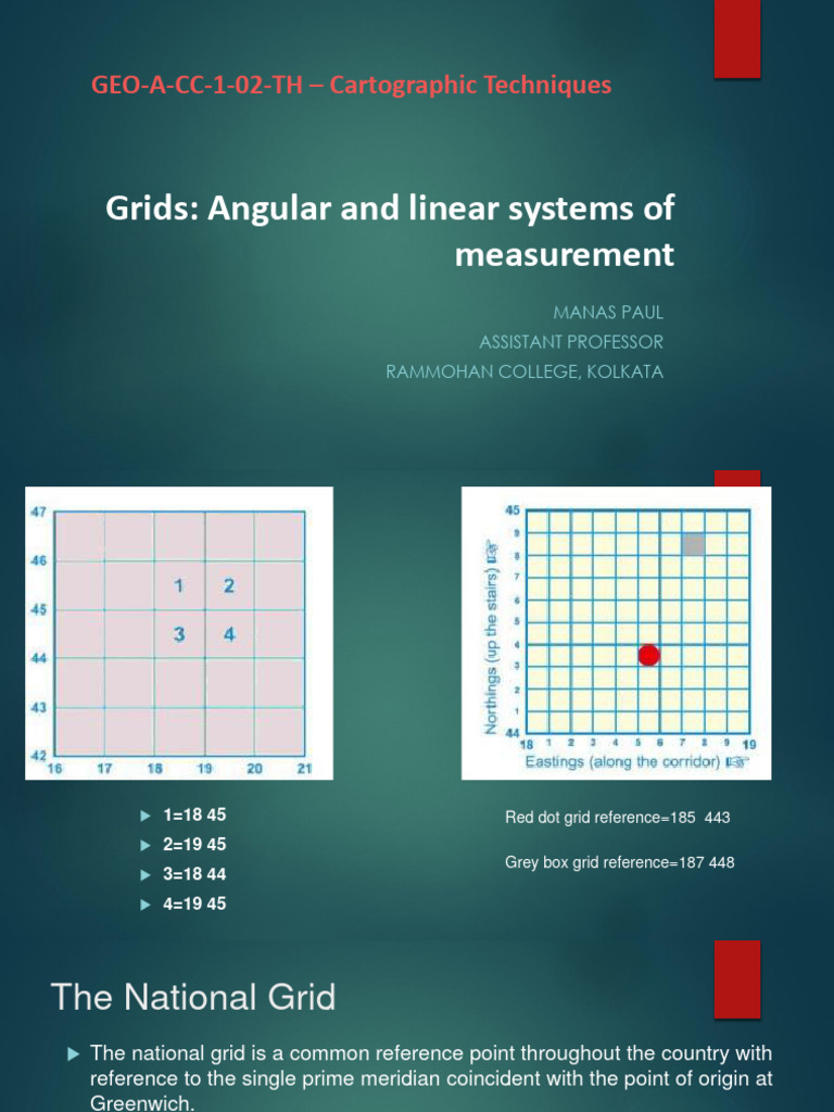 GEO A CC 1 02 TH Grids Angular and Linear | PDF | Geophysics | Cartography