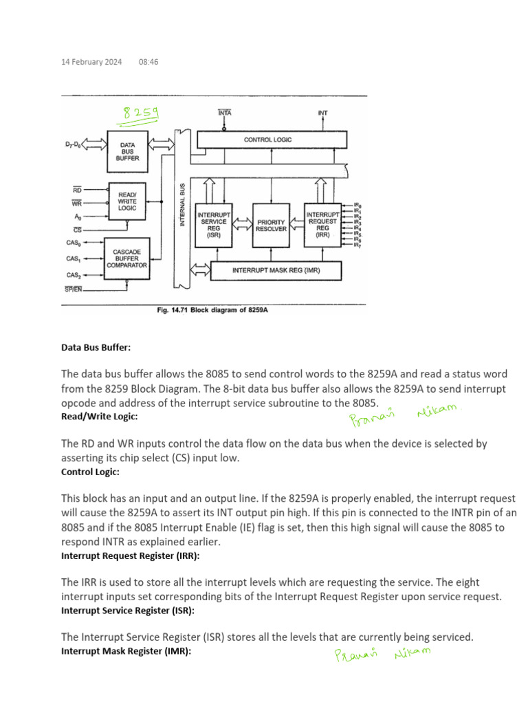 14 February 2024 08:46: Data Bus Buffer | PDF | Computer Engineering | Computer Architecture