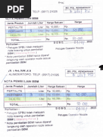 Contoh Nota Manual SPBU Pertamina | PDF