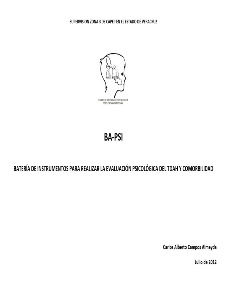 BAPSI | Descargar gratis PDF | Desorden hiperactivo y deficit de ...