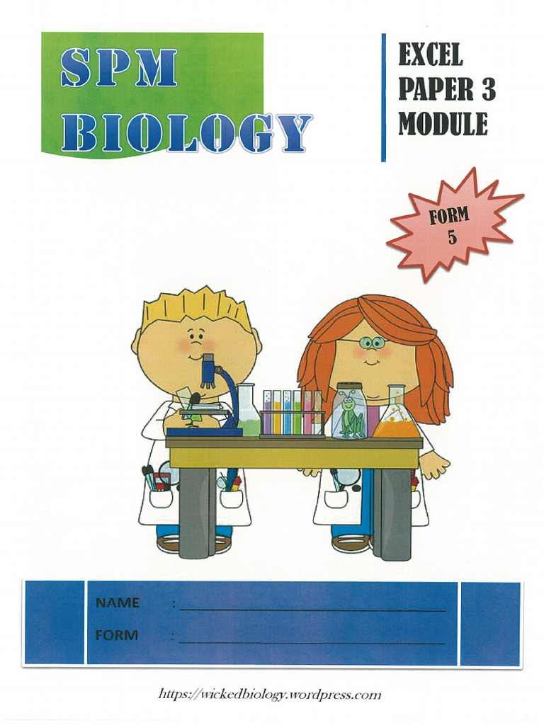 Excel Paper 3 Biology Form 5 | PDF