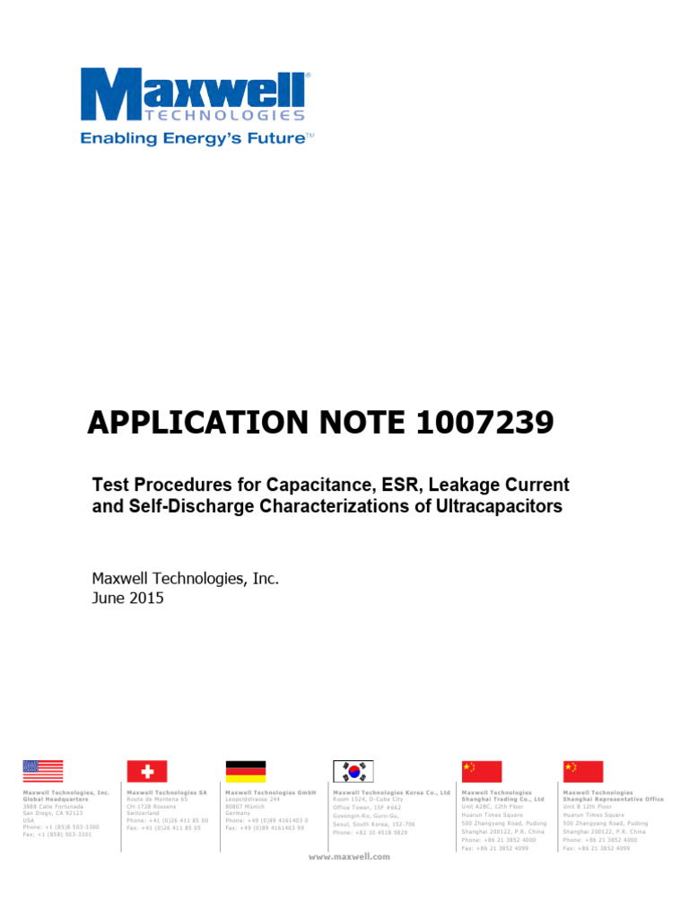 Maxwell Test - Procedures - Technote - 2 | PDF | Capacitor | Capacitance