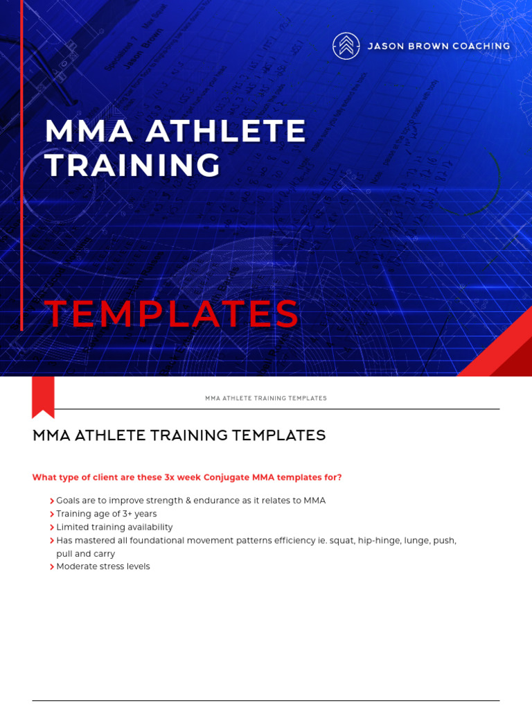 12-Week MMA Training Program Guide | PDF | Physical Exercise | Physical ...