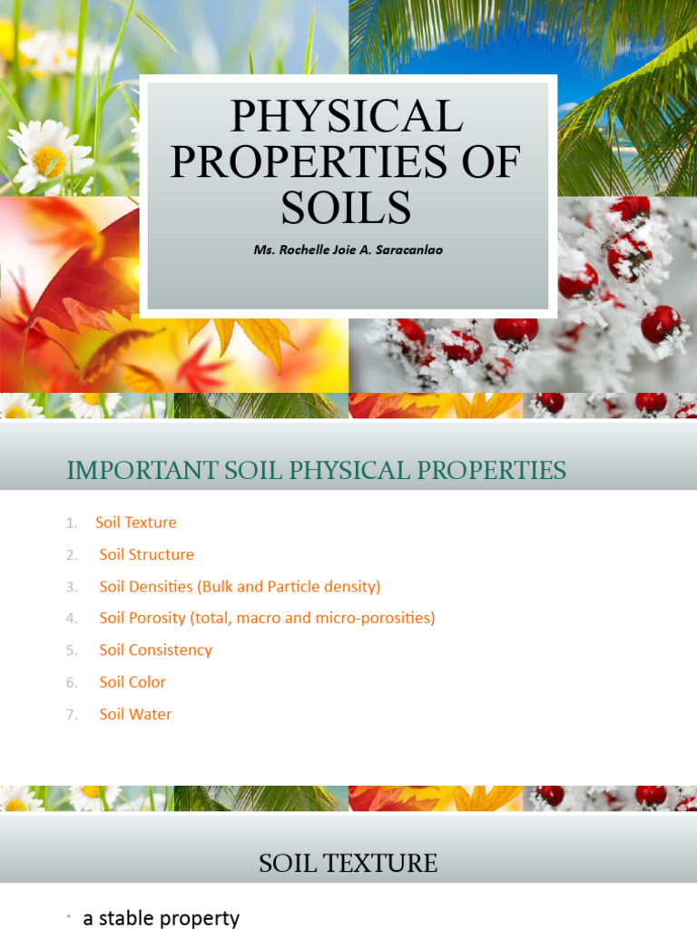 Principles of Soil Science Module 2 Soil Properties | PDF | Soil | Materials