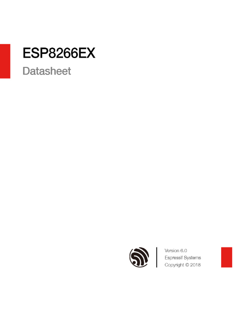 ESP8266EX PDF, ESP8266EX Descrição, ESP8266EX Datasheets, ESP8266EX ...