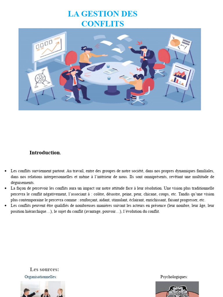 Résoudre les conflits en 7 étapes | PDF | Résolution de conflit ...