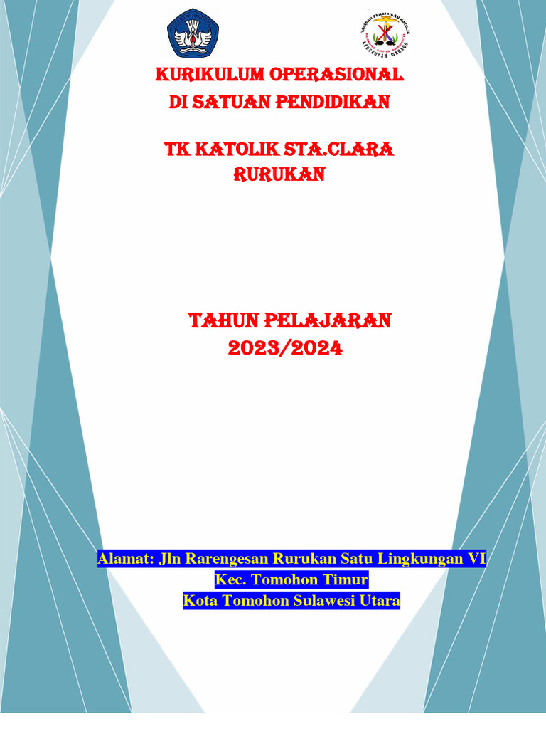 KOSP TK Santa Clara Rurukan | PDF