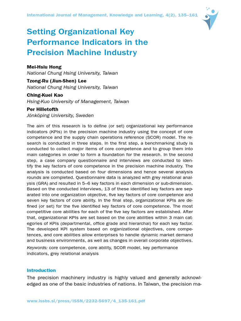 Setting Organizational Key Performance Indicators | PDF | Performance ...