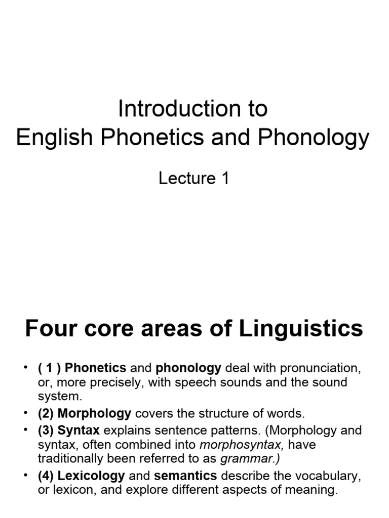 Phonetics 1 | PDF | Phonetics | Speech