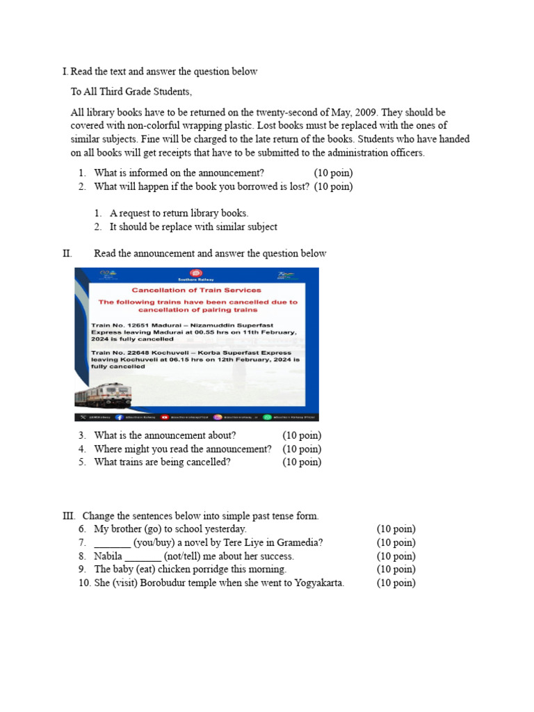 Library Book Return Notice | PDF