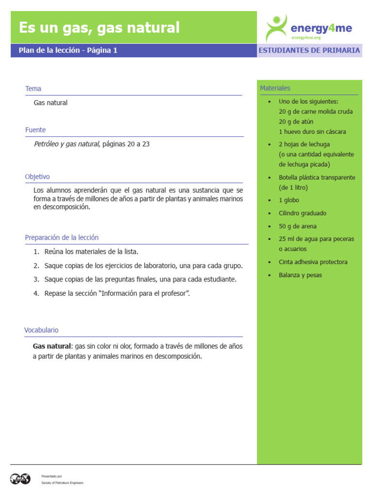 Its A Gas | PDF | Gas natural | Combustibles fósiles