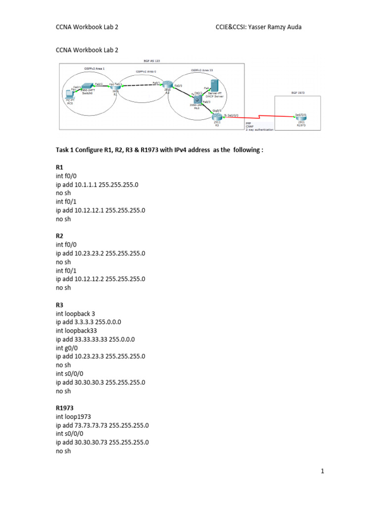 Lab 2 | Download Free PDF | Internet | Network Architecture