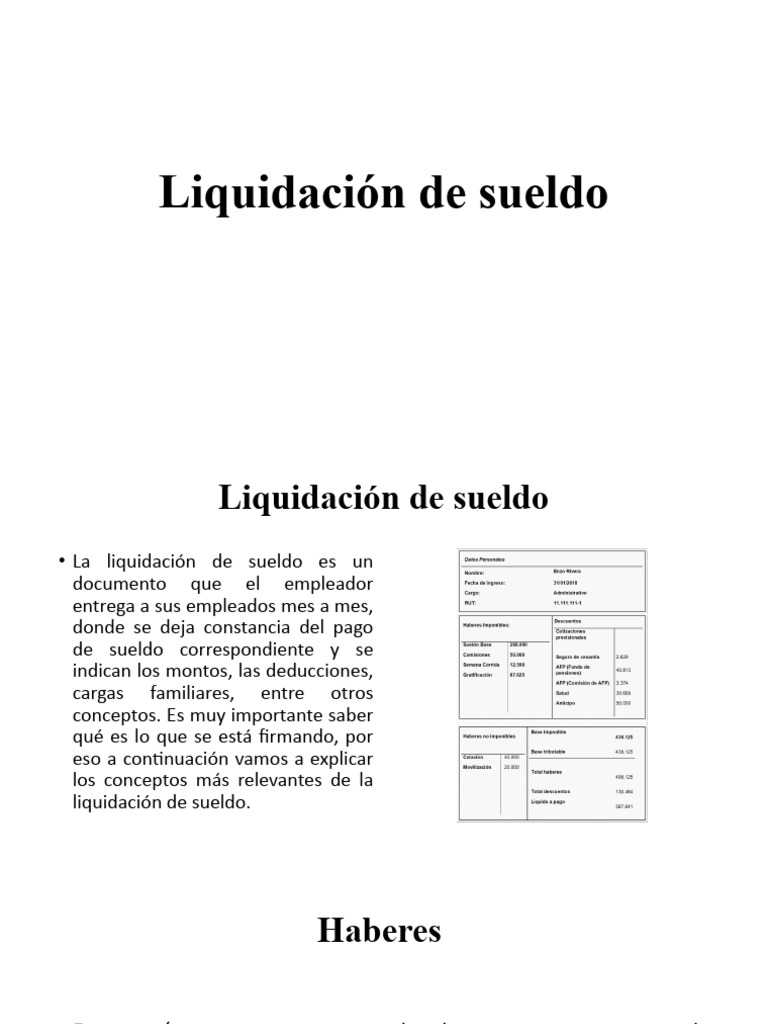 Guía Completa de Liquidación de Sueldo | PDF | Pensión | Jubilación