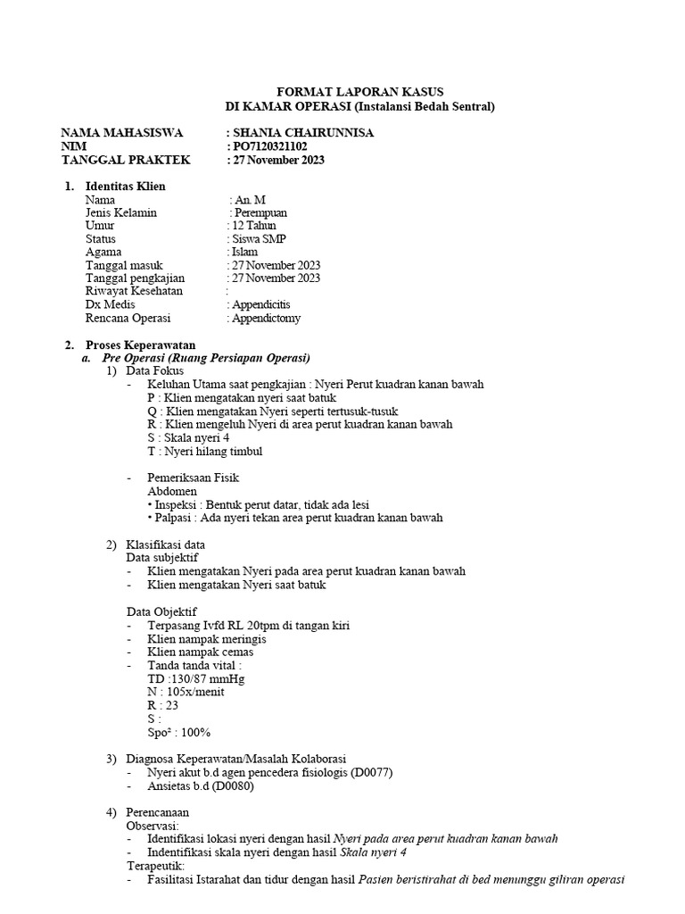 Resume Appendicitis | PDF