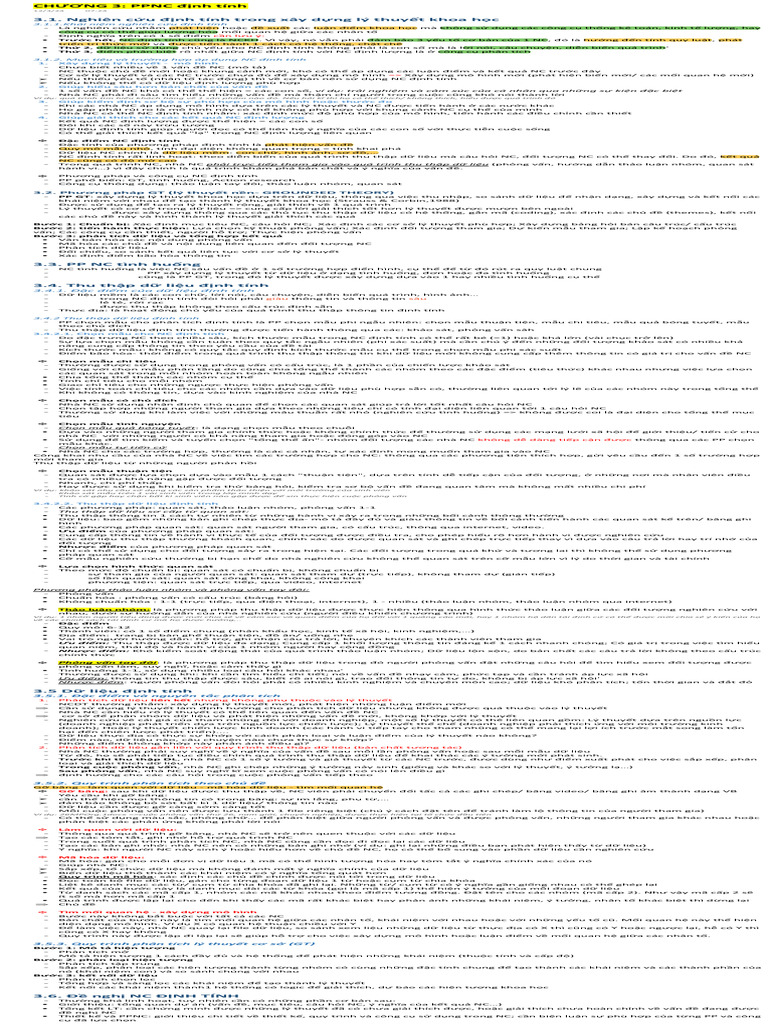 CHƯƠNG 3 PPNC Định Tính | PDF