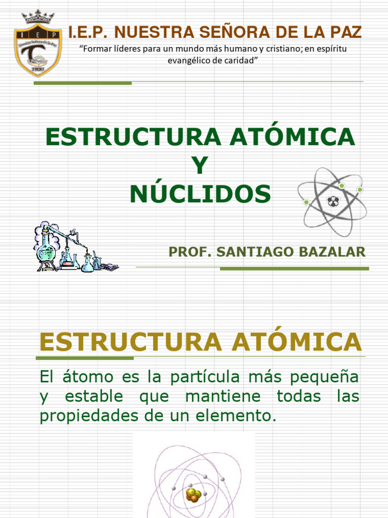 Estructura Atomica y Nuclidos | PDF | Átomos | Neutrón