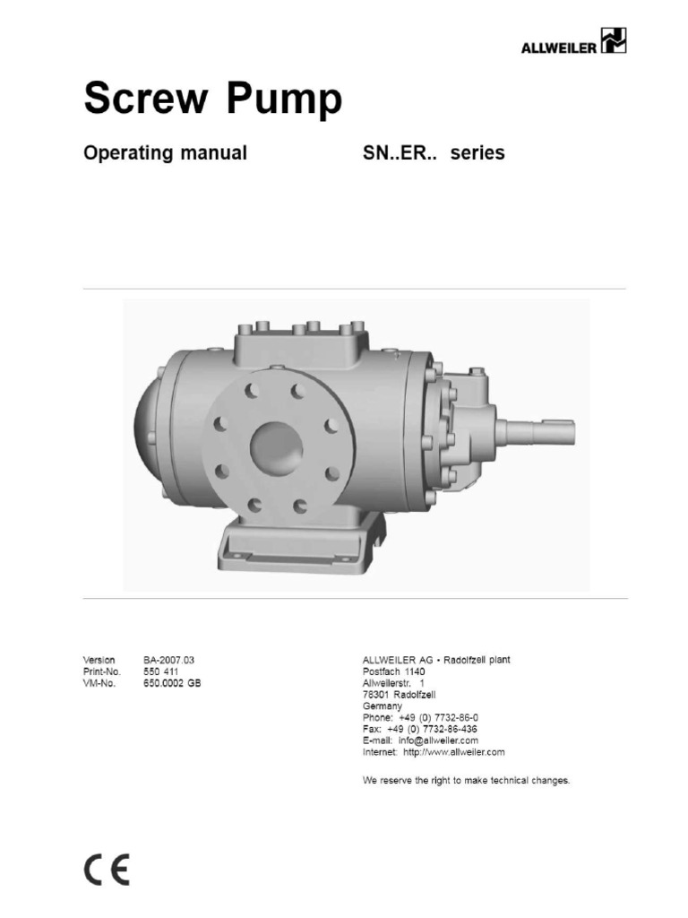 Allweiler SN | PDF