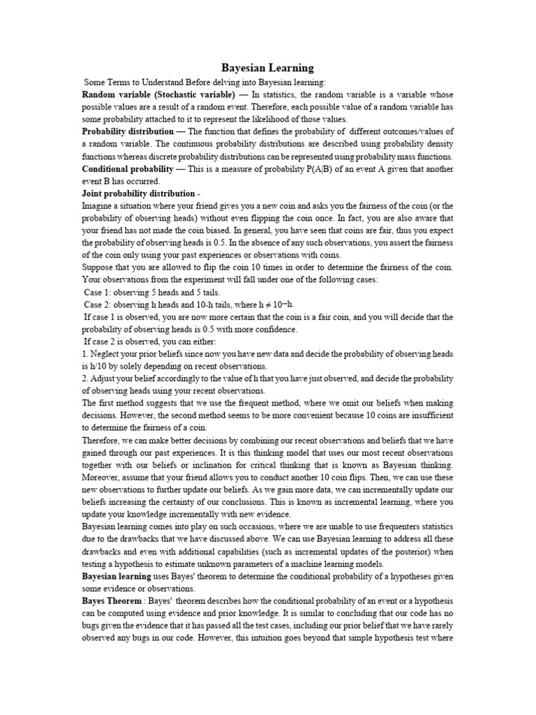Module 2 Bayesian Learning Pdf Bayesian Network Statistical