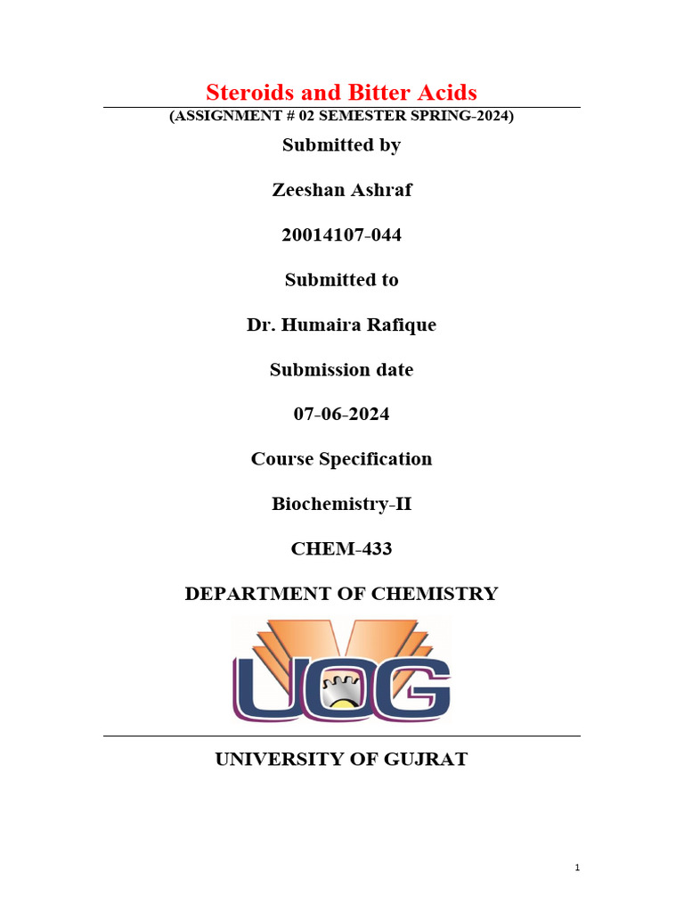 Steroids and Bitter Acids Overview | PDF | Steroid | Hops