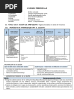 Sesion Organizamos Datos en Tablas de Frecuencia 4to Grado | PDF
