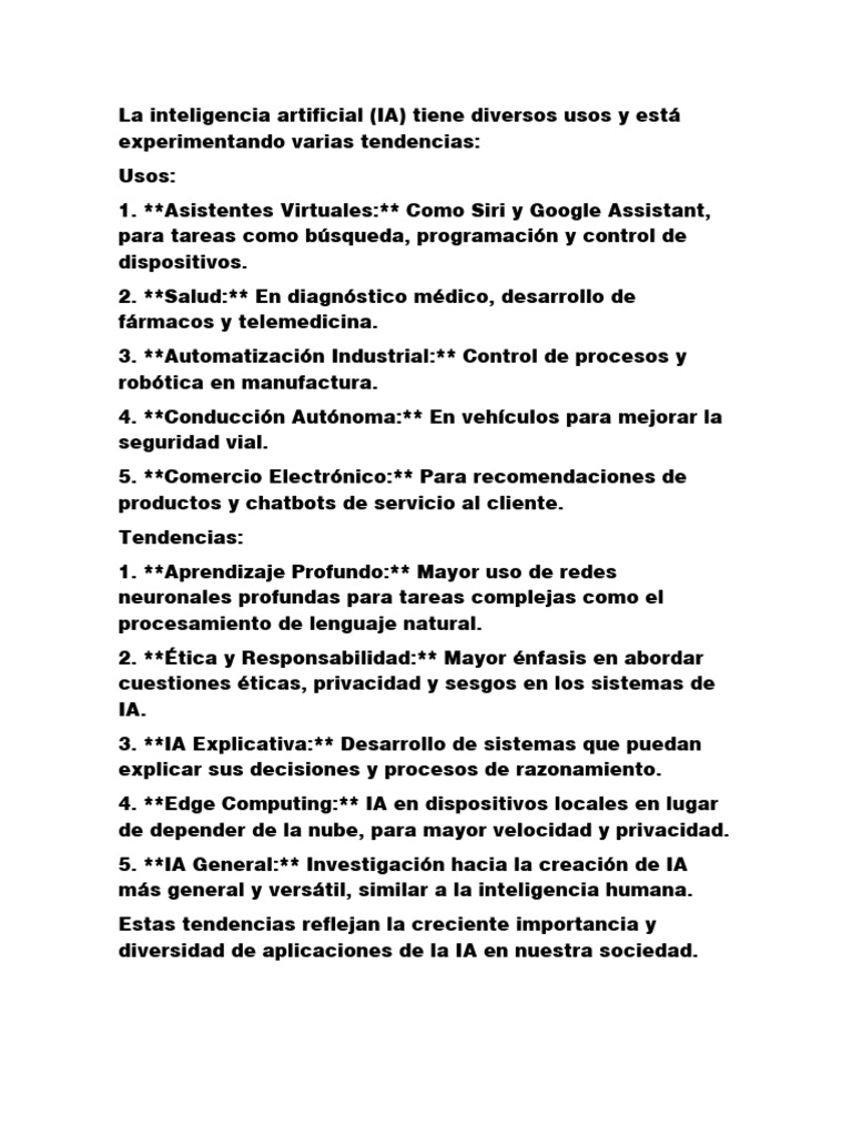 La Inteligencia Artificial | Descargar gratis PDF | Inteligencia artificial | Inteligencia (IA ...