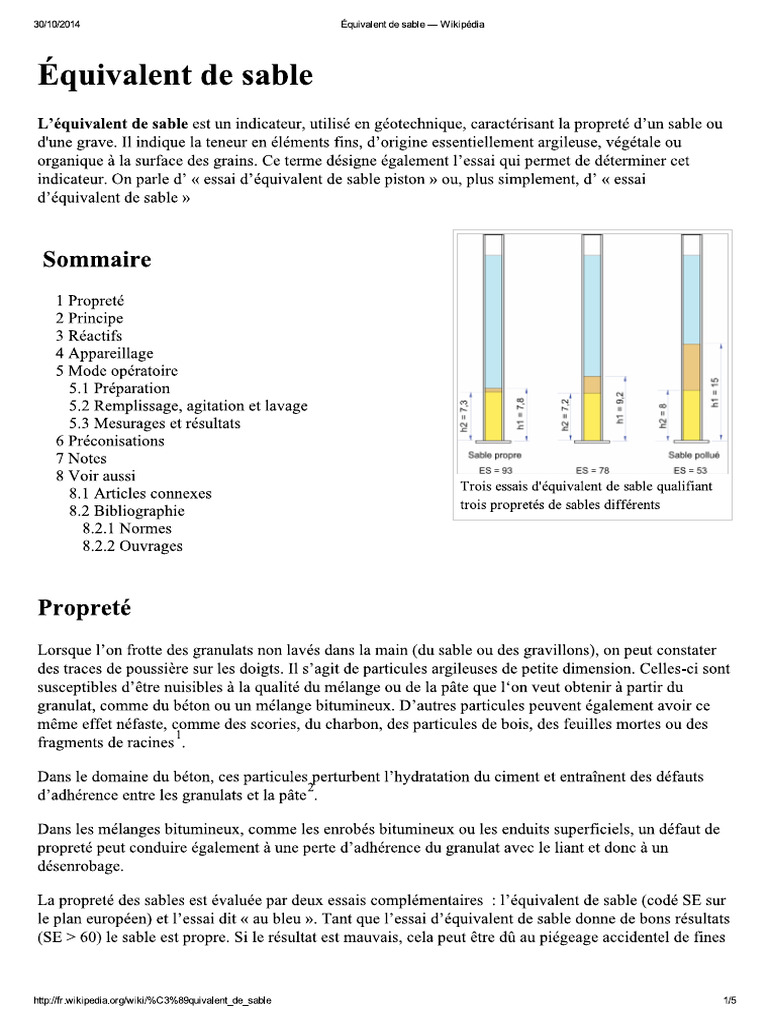 Équivalent de Sable - Wikipédia | PDF