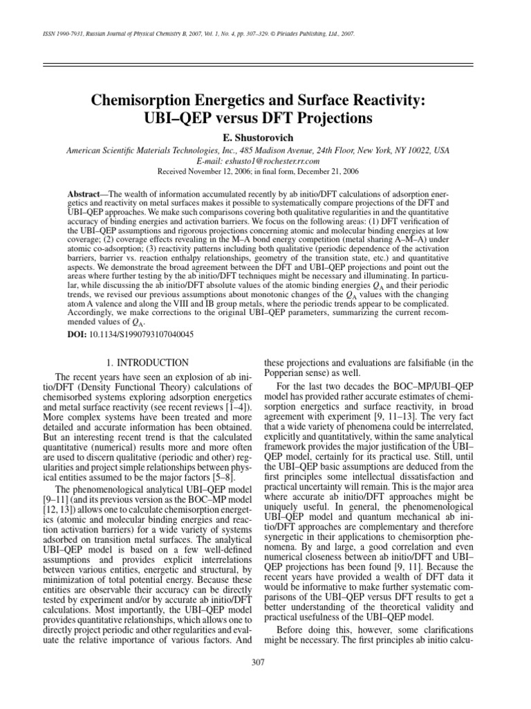 Exercicio 11 - Material Apoio 3 | PDF | Density Functional Theory | Ab Initio Quantum Chemistry ...