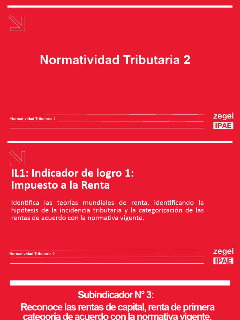 IL 1 - TEMA 3 - Rentas de Primera Categoría | PDF | Impuestos ...